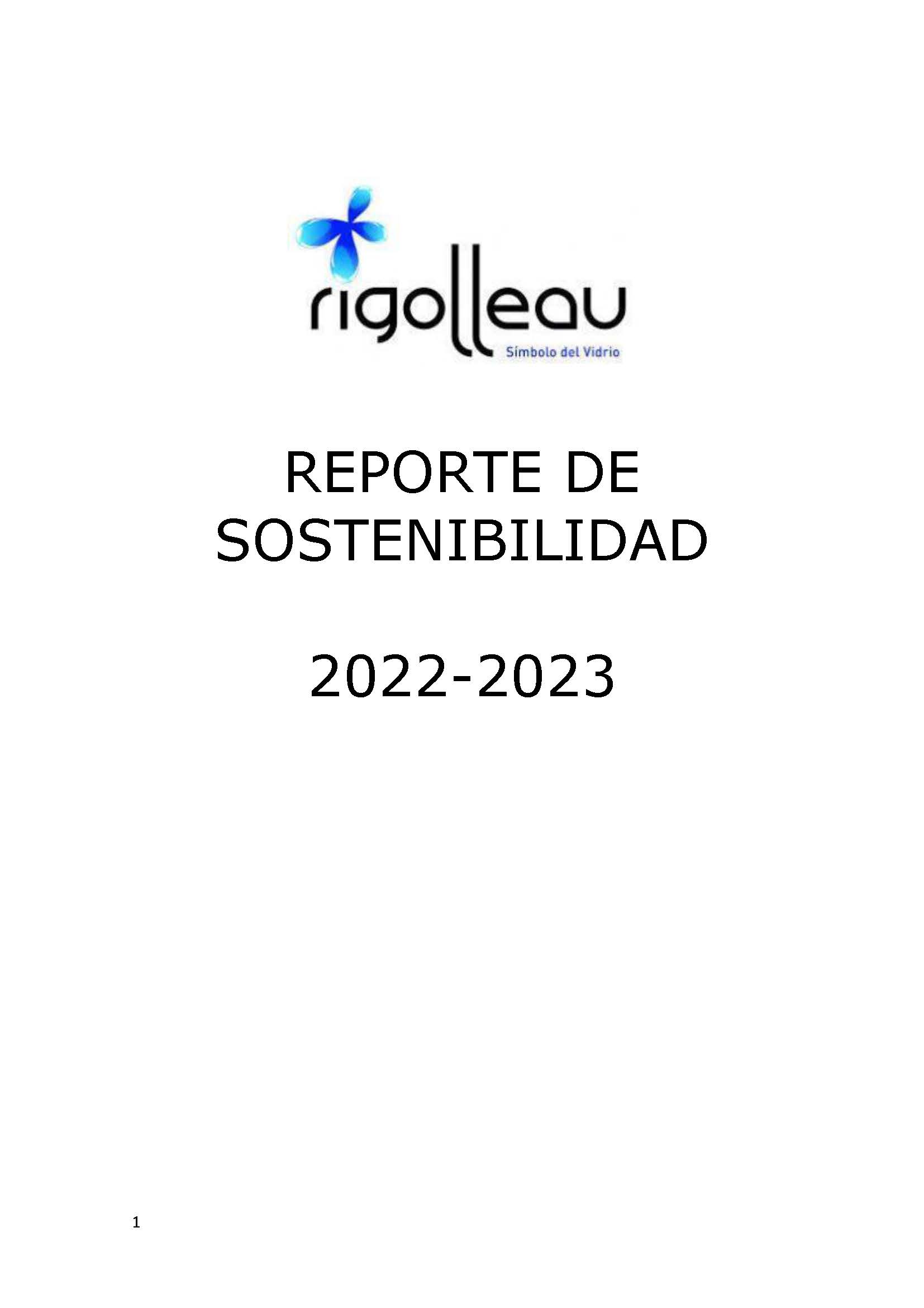 Reporte de Sostenibilidad 2023 - Rigolleau